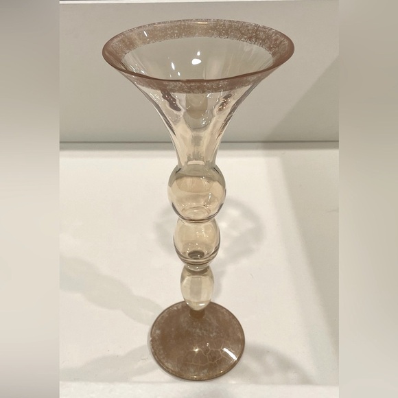 Bombay Glass | Accents | Vtg Bombay Glass Vase Carnival Glass ...